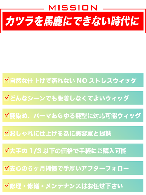 泳げるカツラ：KAMIIRU（カミール）は関西大阪にあるオーダーカツラ・ウィッグ専門店